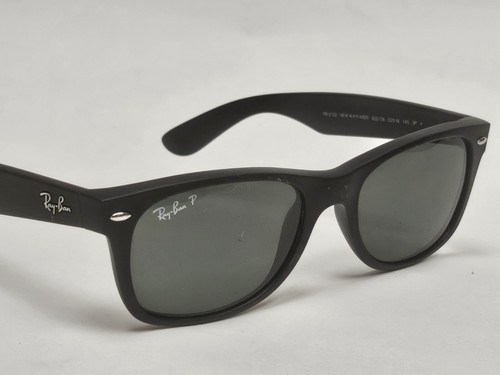 Ray Ban P Polarized Smaller Wayfarer Black Sunglasses Made in Italy RB ...