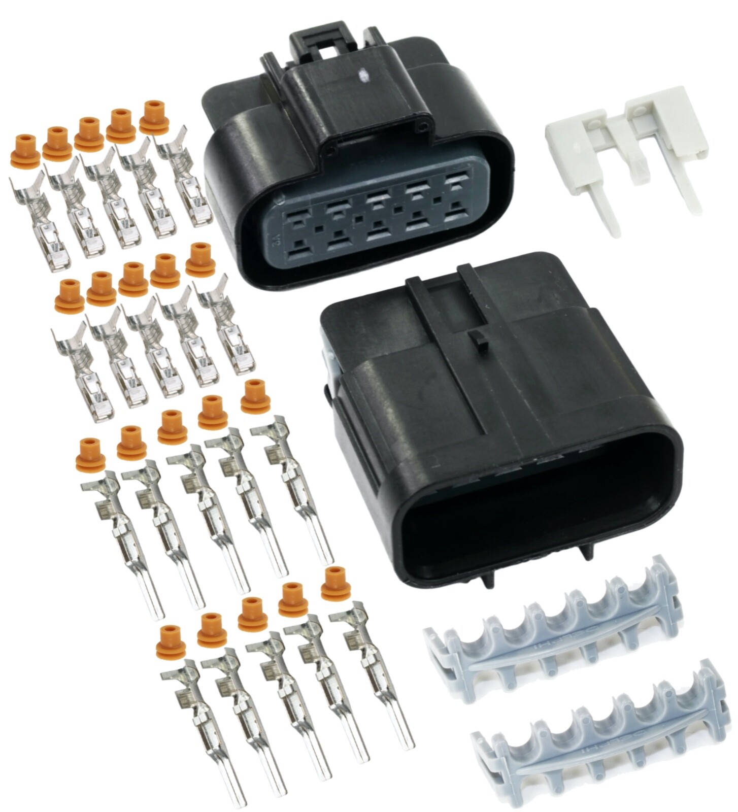 Aptiv GT-280 10-PIN w/ Gauge 12 14 16 GA Connector Set, 10 Conductors ...