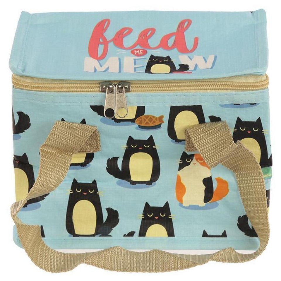 Feline Fine Cat Design Woven Cool Bag Lunch Box | eBay UK