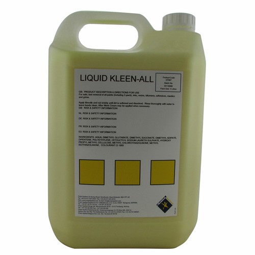Liquid Kleen-all 5ltr 5 ltr Litre Garage Grime Handwash/Dispenser Pump ...