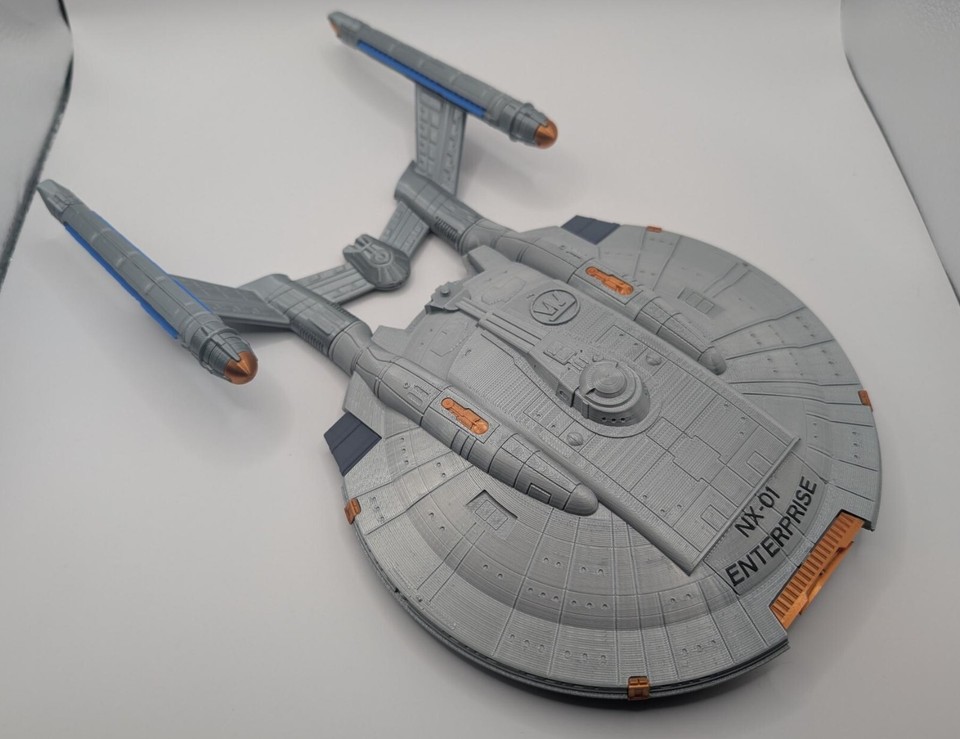 NX-01 Enterprise Model with Stand - 3D Printed & Hand-Finished | eBay UK