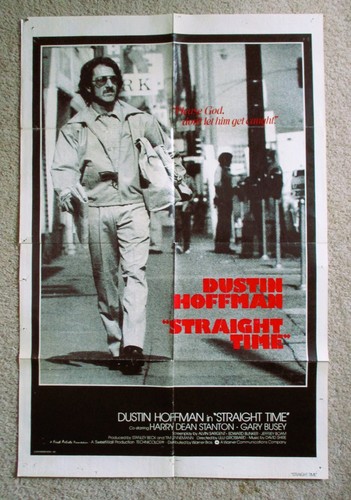 STRAIGHT TIME ORIGINAL 1978 INT'L 1SHT POSTER FLD DUSTIN HOFFMAN GOOD ...