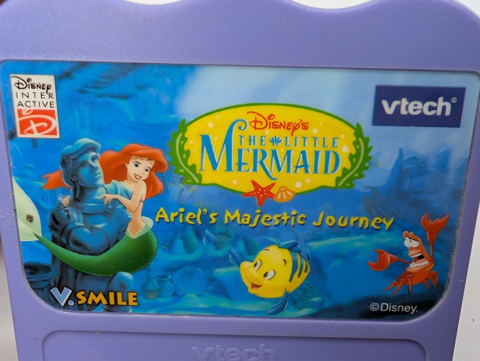 c2000s VTech V.Smile The Little Mermaid Ariel's Majestic Journey Game ...