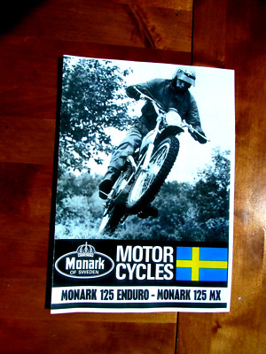MONARK 125cc Enduro/ ISDT and MX Brochure 1973. Twinshock. Monark of ...