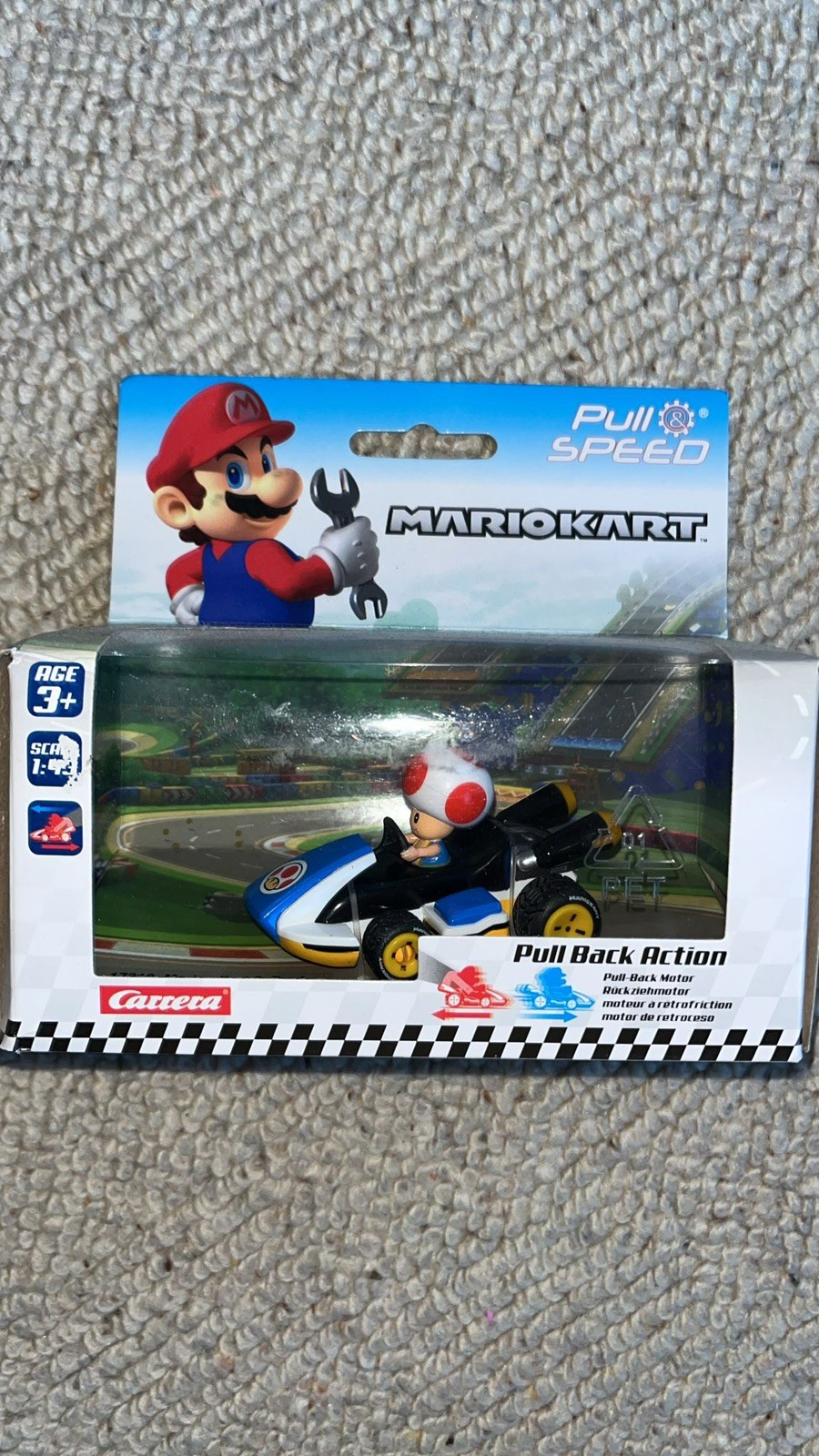 Pull & Speed Mario Kart - Toad Racer Nintendo Pull Back Action 1/43 ...