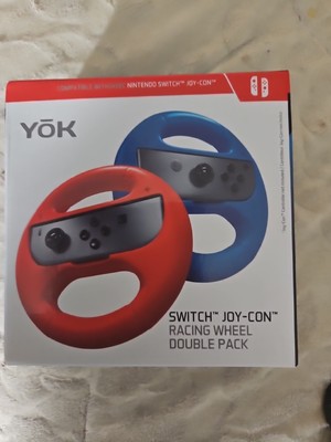 NINTENDO SWITCH YOK Joy-Con Racing Wheel 2-Pack – Blue & Red – New in ...