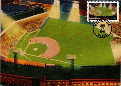 Dr Jim Stamps Maximum Card 34c Fenway Park Baseball Field Postal ...