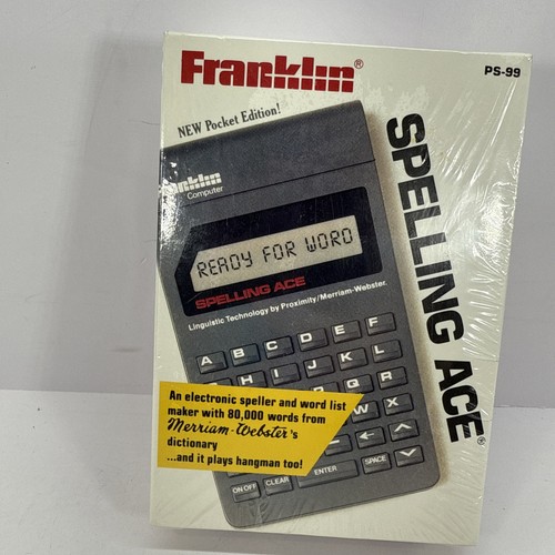 Franklin Computer Spelling Ace PS-99 Handheld Spell Checker Vintage ...