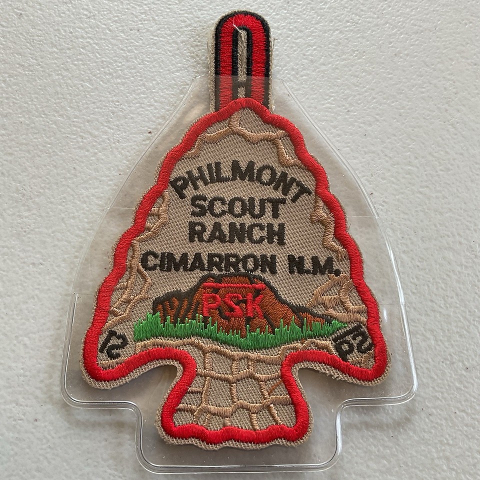 PHILMONT SCOUT RANCH 2000 P2K Red Border Boy Scout Arrowhead PATCH ...