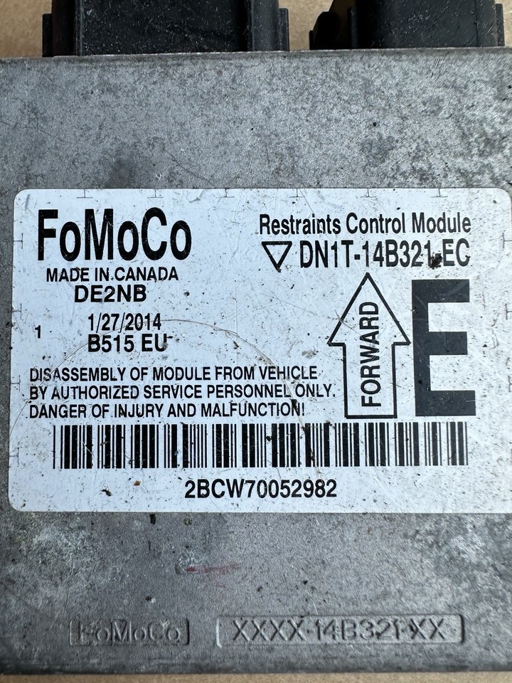 Ford Ecosport 2014 - 2019 Airbag Control Module DN1T-14B321-EC (B3 ...