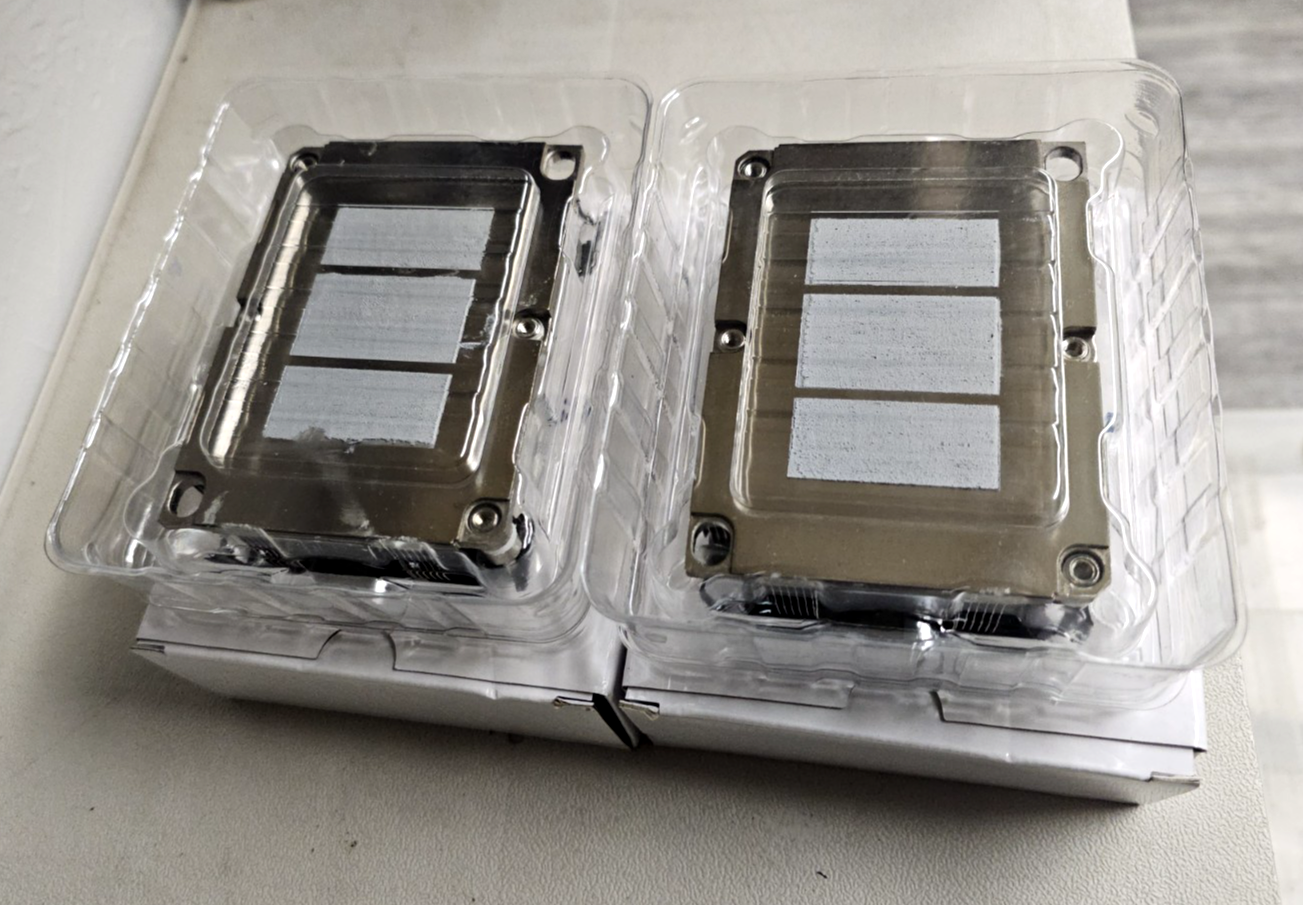 LOT OF 2 Supermicro 1U Passive CPU Heat Sink Socket LGA3647-0 (SNK ...
