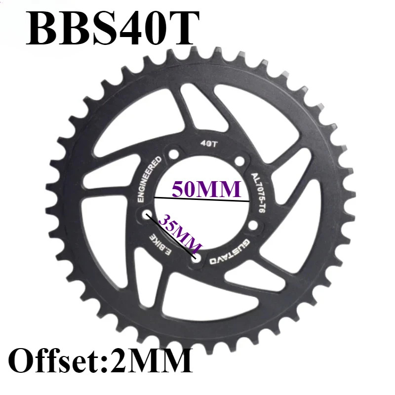 Bike Chainring 36T/34T/38T/40T for BAFANG BBS01 BBS02 BBSHD Mid-Drive ...