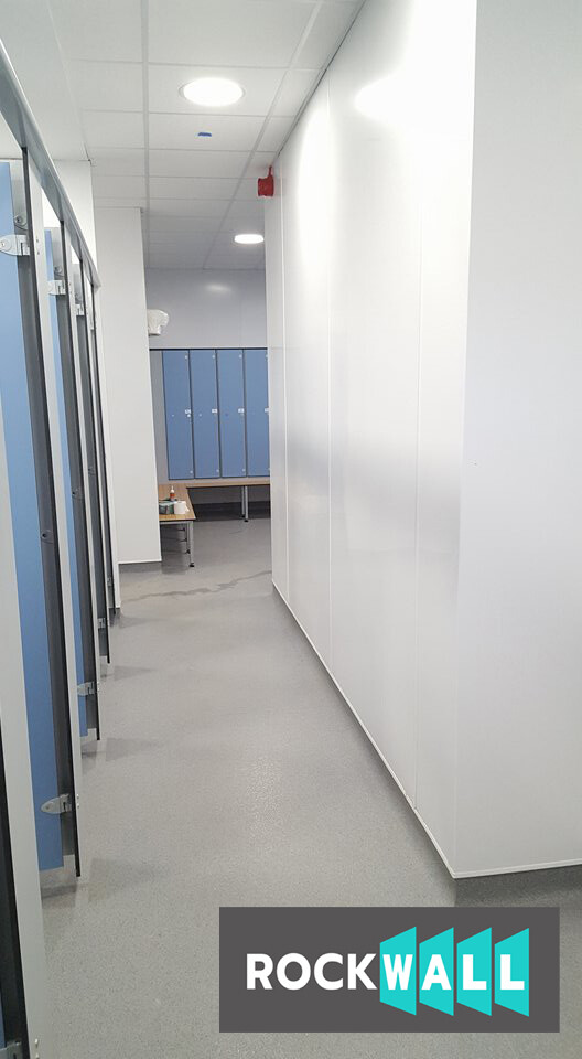 ROCKWALL 8 x 4 solid PVC Hygienic Cladding Plastic wall sheets in white ...