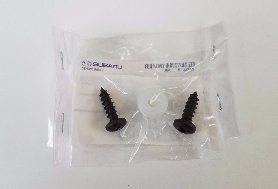 Black Screws for Subaru Front License Plate Delete OEM holes bolts to ...
