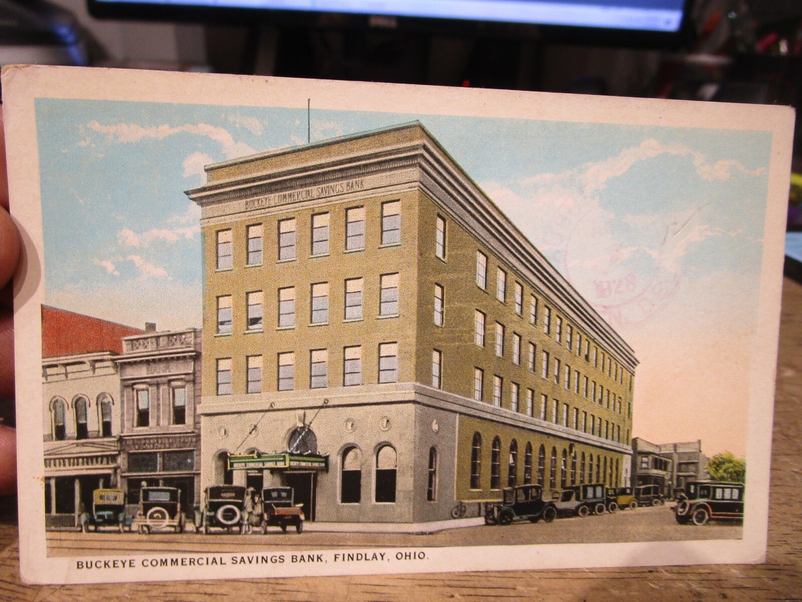 M1 Vintage Old OHIO Postcard Findlay Buckeye Commercial Savings Bank ...