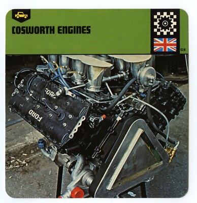 Cosworth Engines - Racing Tech Edito Service SA Auto Rally Card | eBay