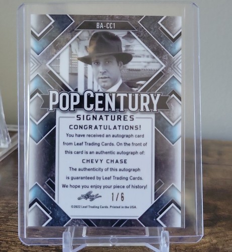 2022 Leaf Pop Century Chevy Chase Signatures Auto Autograph Black ...