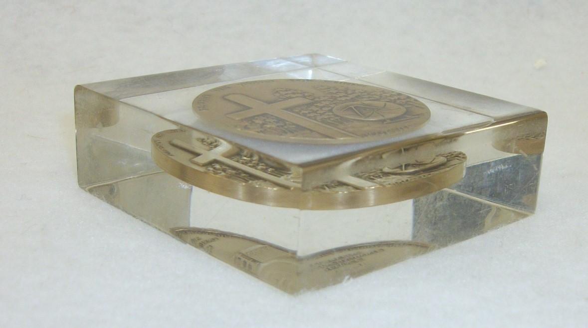 Vintage Christian Broadcasting Co Commemorative Coin in Acrylic ...