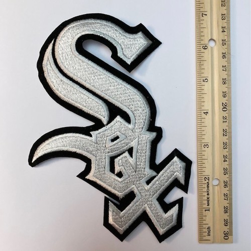 CHICAGO WHITE SOX Official MLB Embroidered Iron-On Retro Logo White ...