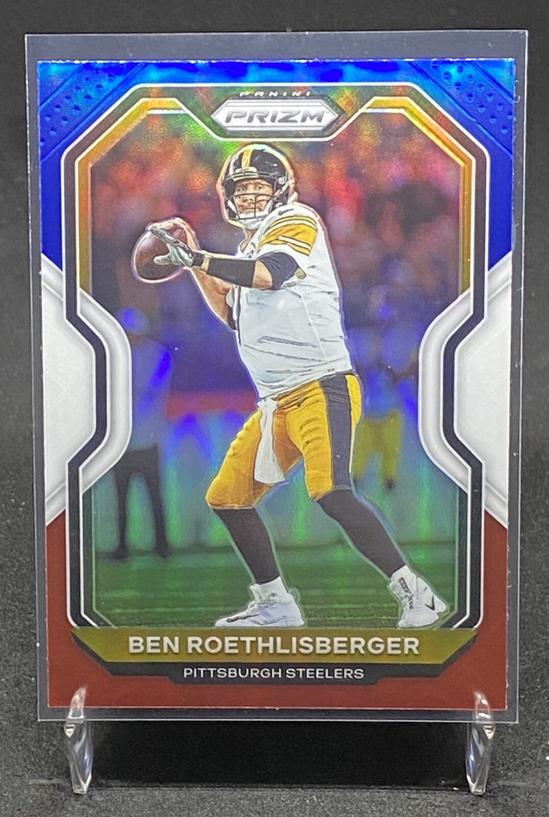 2020 Panini Prizm Red White & Blue Ben Roethlisberger Pittsburgh ...