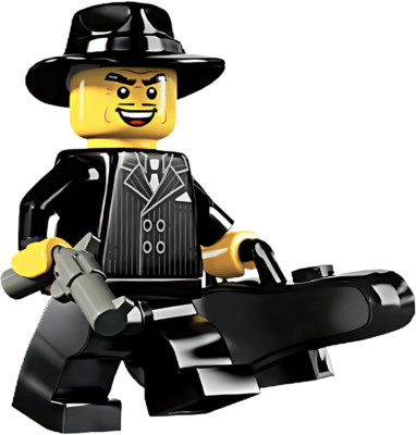 LEGO Series 5 Gangster Noir Minifigure (8805) New Retired Collectible ...