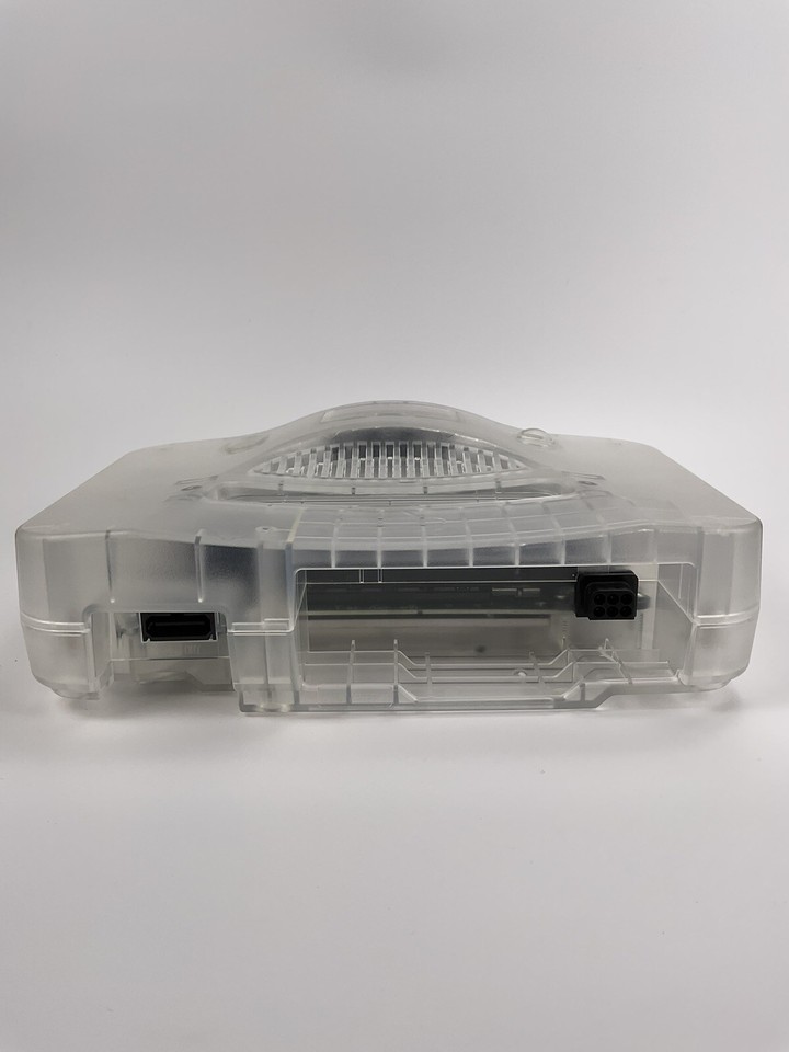Clear Nintendo 64 CUSTOM COLOR Console with Cables Cords N64 console ...