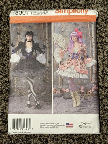 SIMPLICITY #1300 Halloween Costume Women Sexy Maid 19th Century Lady ...