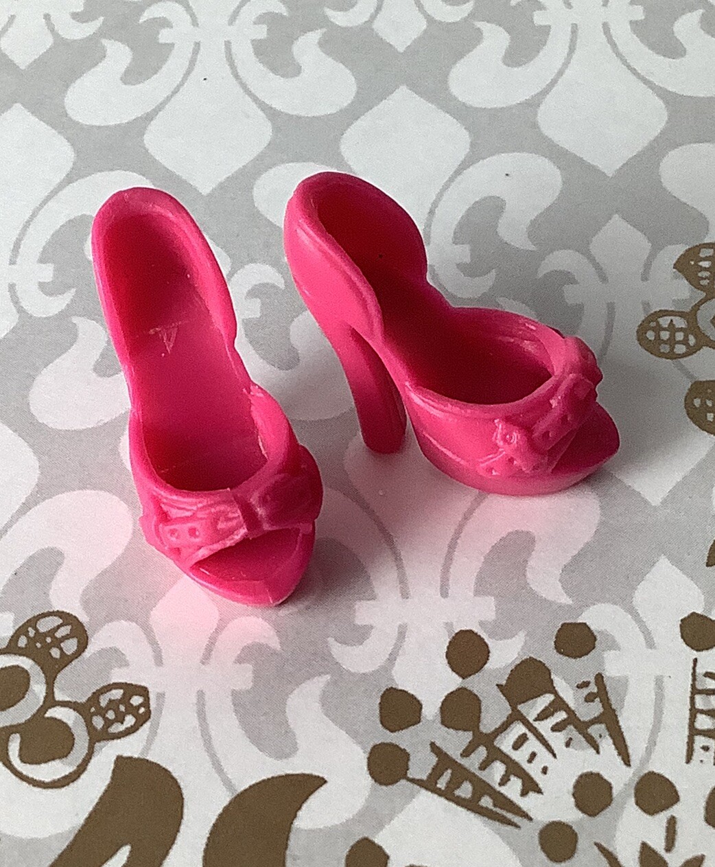 Doll Shoes Pink Heels For Barbie | eBay