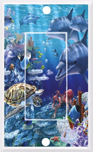 DOLPHINS SEA TURTLE OCEAN LIFE LIGHT SWITCH COVER PLATE HOME DECOR | eBay