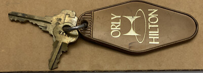 Vintage ORLY HILTON LA LOUISLANE Hotel Room Key & Fob. Room# 560 | eBay