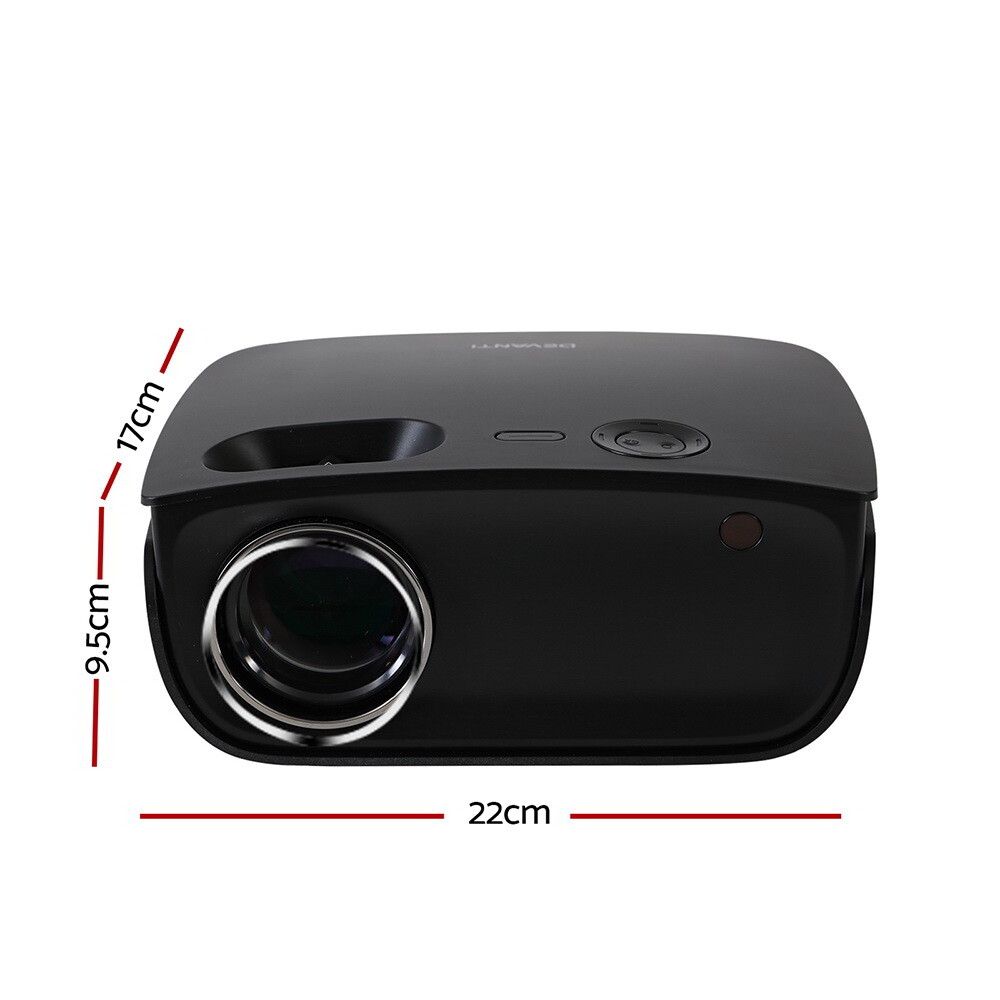 Devanti Mini Video Projector Wifi USB HDMI Portable 2000 Lumens HD ...