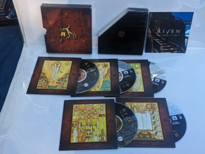 Riven: The Sequel to Myst (PC/MAC, 5-Disc Set, 1997) CD ROM vintage ...