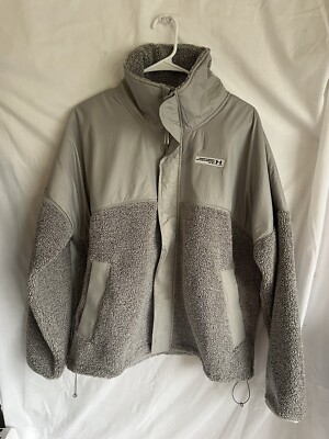 Under Armour UA Mission Boucle Swacket Women's Jacket Gray Pewter XL | eBay