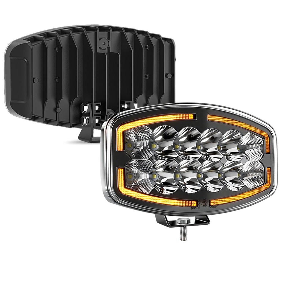 LED Spot Light with Position Strip 10" Jumbo Oval Lamp 12V/24V For Truck Offroad | eBay UK