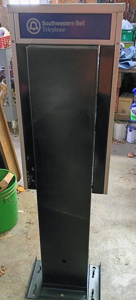 REAL VINTAGE SUPER RARE SOUTHWESTERN BELL TELEPHONE PAY PHONE BOOTH w ...