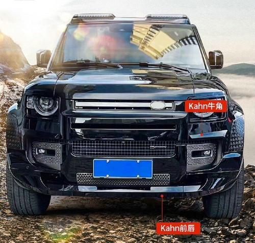 Front Lip Chin Canards Bumper Fits For Land Rover Defender 90 110 130 ...