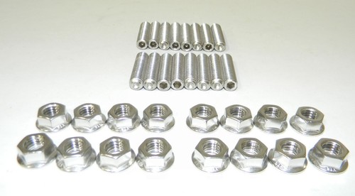 Small Block Ford SBF 289 302 Stainless Steel Exhaust Header Studs 16Pcs ...