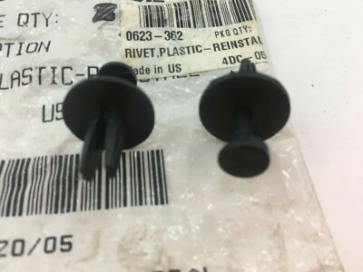 2 - OEM Arctic Cat 0623-362 Atv Plastic Reinstallable Rivets Fits 92-18 ...