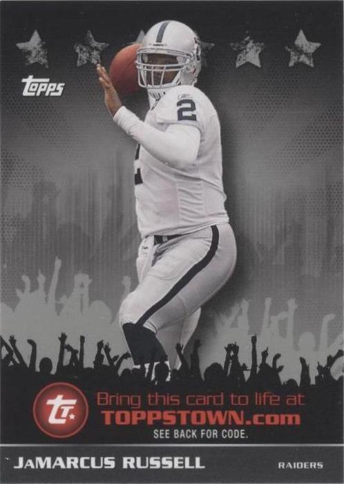 2009 Topps - Topps Town Redemption Code Cards JaMarcus Russell #TTT21 ...