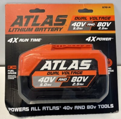 ATLAS 80V/40V 2.5/5.0 Ah Lithium-Ion Battery | eBay