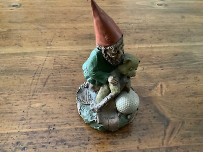 Thomas F. Clark " Golden " No.66 Golfing Gnome w/Certificate of ...