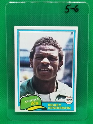 ⚾1981 Topps Set Break #261 RICKEY HENDERSON⚾ EX-EXMINT ~ 2nd Card ~ HOF ...