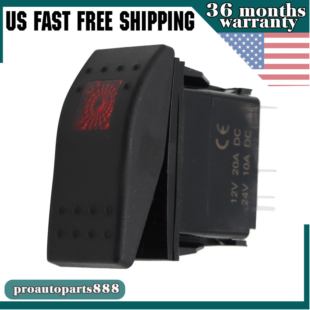 Rocker Start Stop Switch For Onan Cummins RV Generator 5-Pins Connector ...