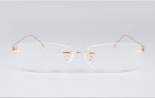 Pure Titanium Men‘s Rimless Eyeglasses Frames Rectangle Glasses Frame ...