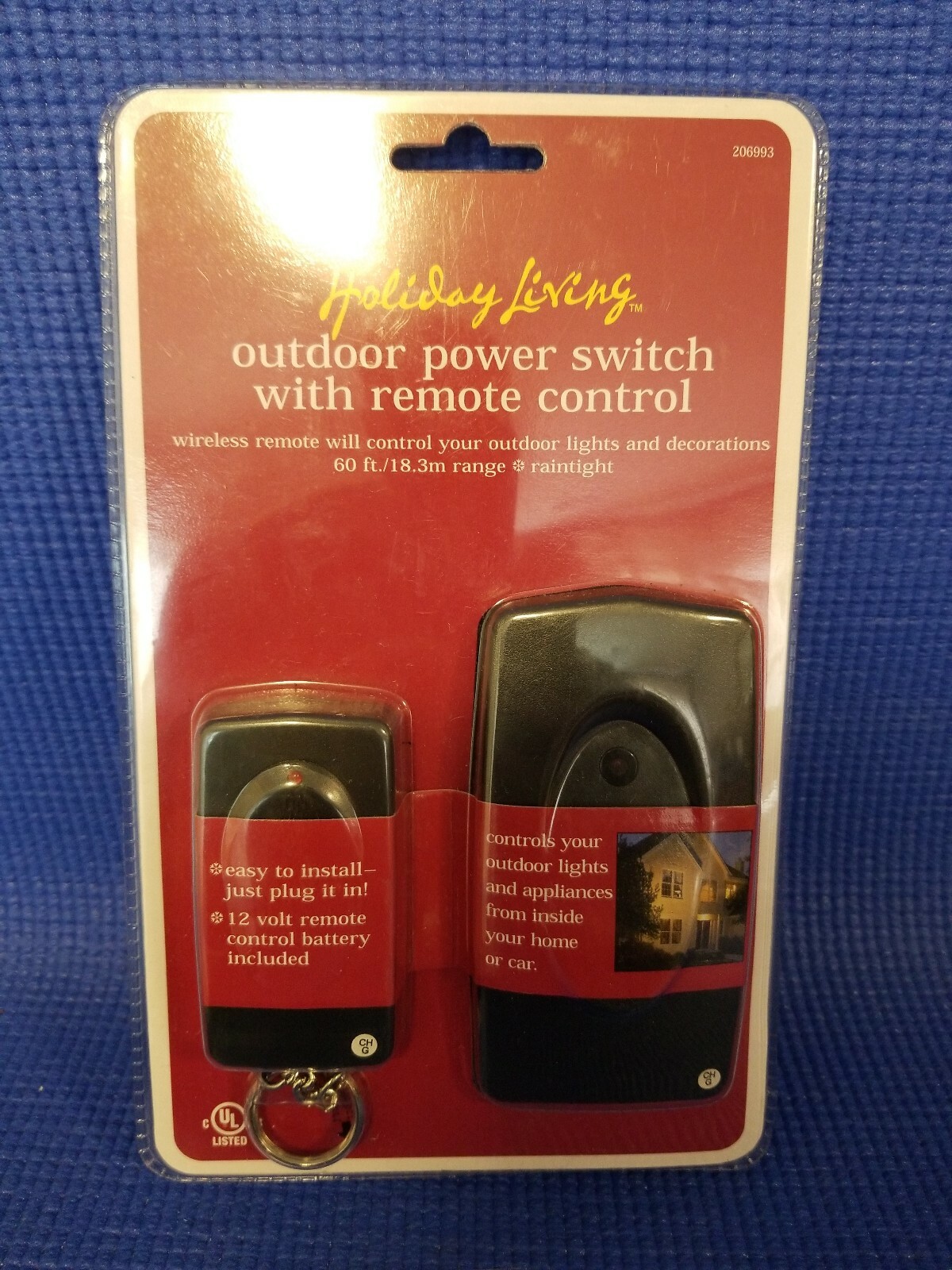 Holiday Living OUTDOOR POWER SWITCH WITH REMOTE CONTROL 12 Volt Remote ...