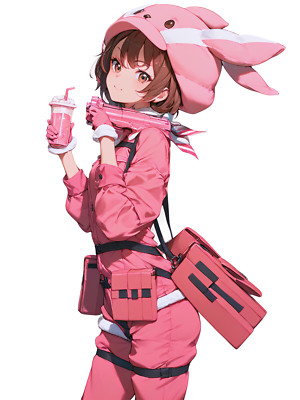Kohiruimaki Karen (LLENN) Gun Gale Online SAO Anime Sticker 6" Waifu ...