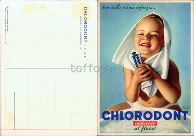 Publicité'-dentifricio Chlorodont-Autore BOCCASILE-C26-103 | eBay