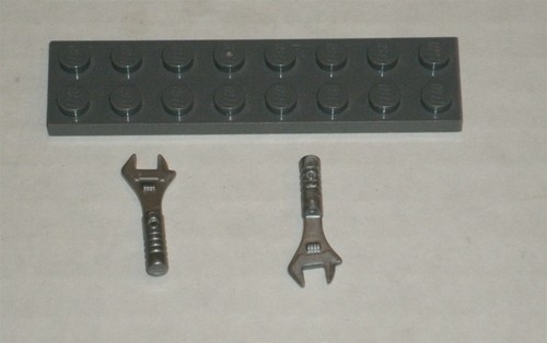 LEGO NEW Flat Silver Crescent Wrench Hand Tools (2x) 6103444 Brick ...