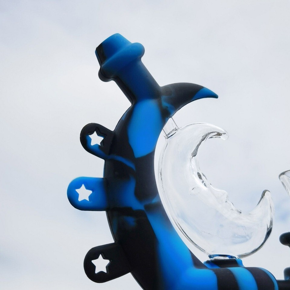 1x Smoking Hookah Moon Teapot Bong Shisha Silicone Water Pipe Bongs ...