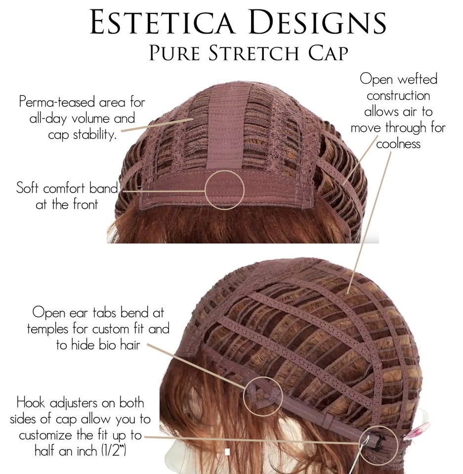 SHELBY Wig by ESTETICA, *ALL COLORS!* Stretch Cap, Curly Shag, New | eBay